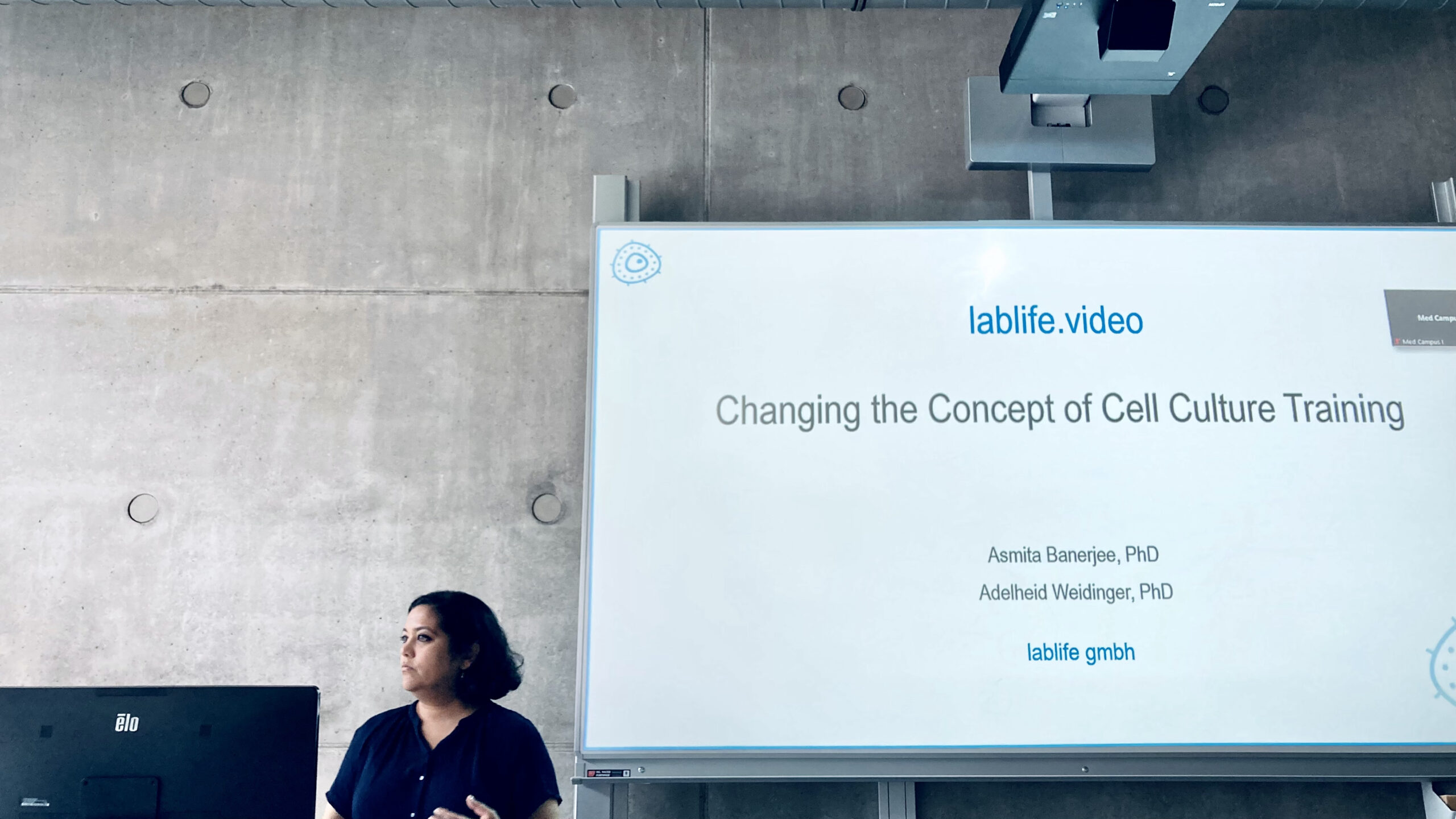 Presenting lablife.video at JKU Linz Austria